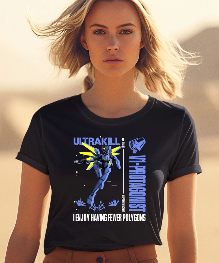Ultrakill V1 Protagonist I Enjoy Having Fewer Polygons Shirt - Newest ...