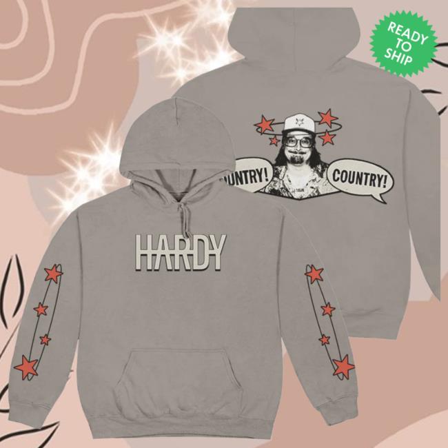 Hardy Official Store Merch Country! Country! Gray Hoodie - Newest ...