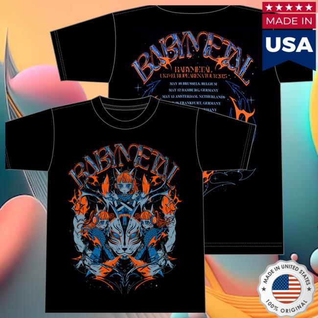 Babymetal Store Uk Merch Apparel 123 Thunder Tee - Newest Fashion Trends