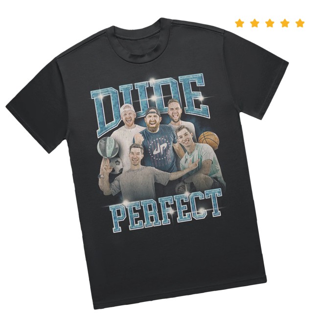Dude Perfect Store Merch Hero Tour Youth Retro 90’S Tee - Newest ...