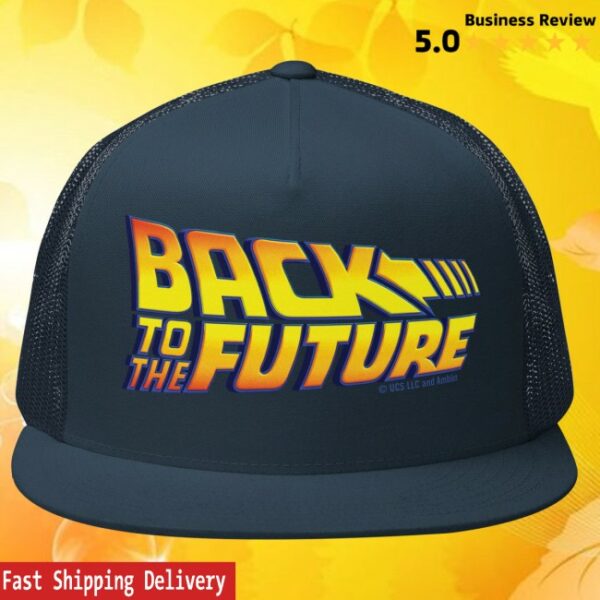 Shop Universal Store Merch Back To The Future Logo Trucker Hat - Newest ...