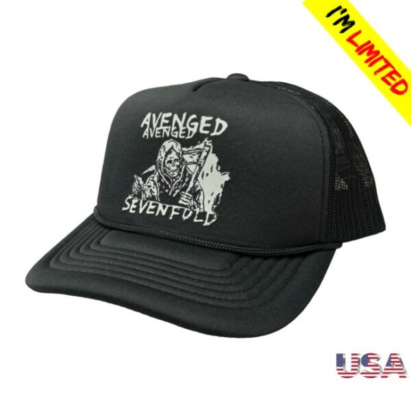 A7x World Store Merch Avenged Sevenfold Europe Tour Libad Trucker Hat ...