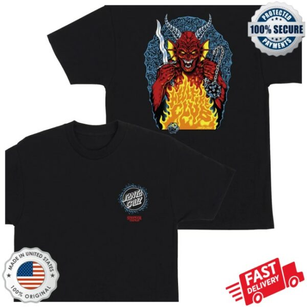 Jacks Surfboards Store Merch Stranger Things Hellfire Pit SS Black T ...
