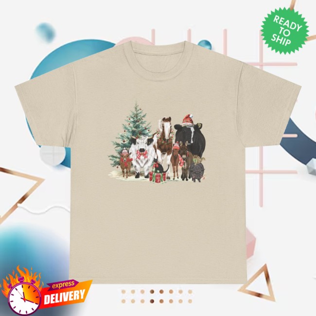 Katie Van Slyke Store Merch Festive Farm T-Shirt By Katie Van Slyke ...