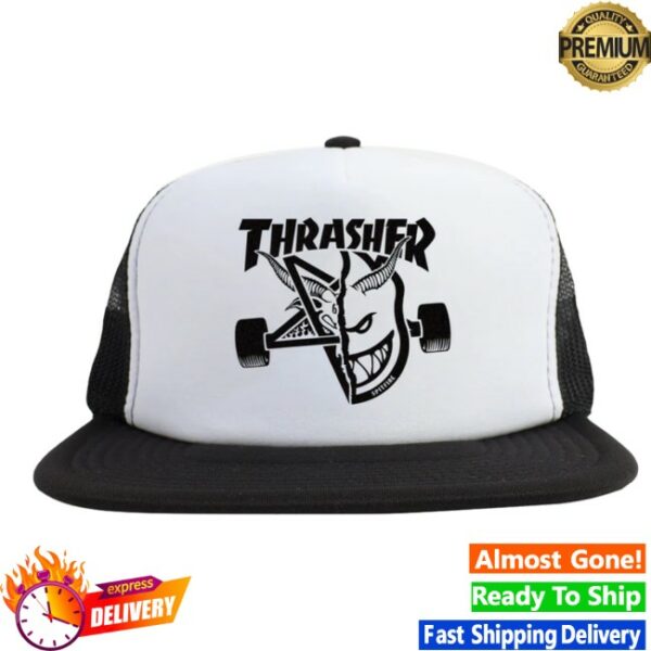 Thrasher Magazine Store Merch Thrash And Burn Trucker Shirt - Newest ...