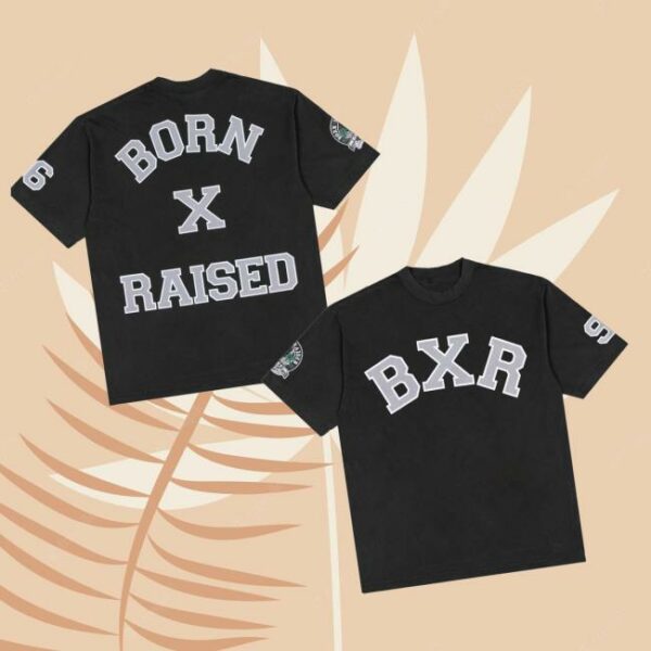 Born X Raised Merch Store Bxr College Tee Vintage Black - Newest ...