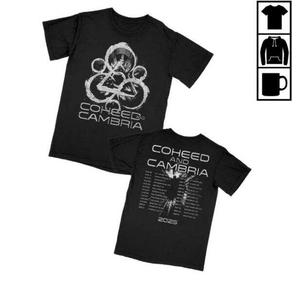 Coheed And Cambria Merch Store Stone Keywork Fall Tour T-Shirt - Newest ...