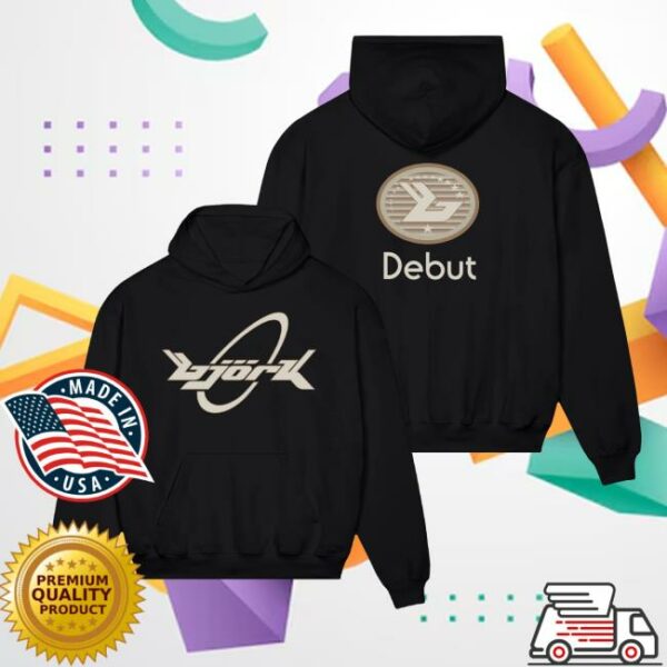 Bjork Merch Store Debut Logo Hoodie - Newest Fashion Trends