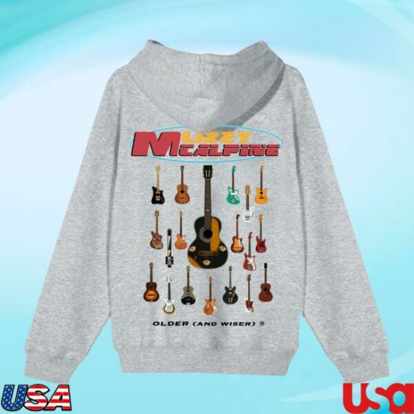 Lizzy Mcalpine Merch Store Older And Wiser Guitar Hoodie Grey - Newest ...