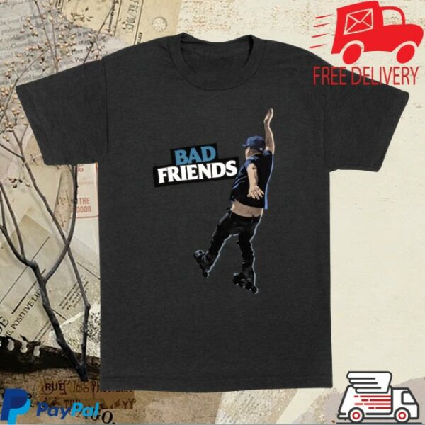 Bad Friends Merch Store Merch Bobby Falling T-Shirt - Newest Fashion Trends
