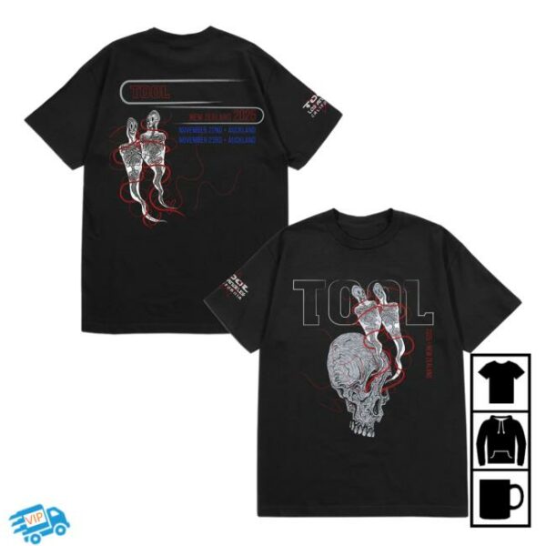 Tool Official Merch Store Tool 2025 New Zealand Tour Event T-Shirt ...