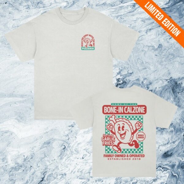Grand National Tour Store Merch Bone-In Calzone White T-Shirt - Newest ...