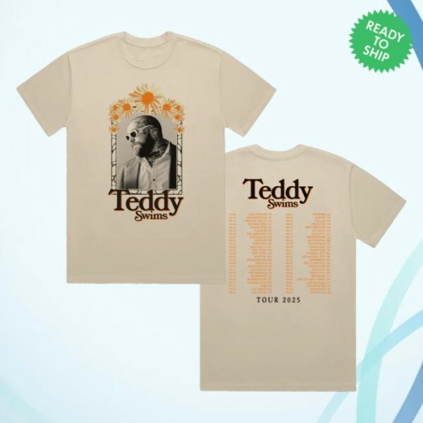 Teddy Swims Store Merch Daisy Photo Dateback Tee - Newest Fashion Trends