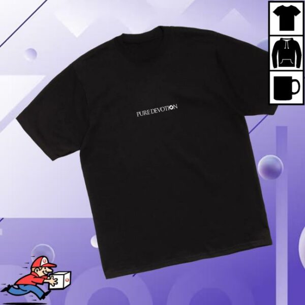 Overmono Merch Store Pure Devotion T-Shirt Black - Newest Fashion Trends