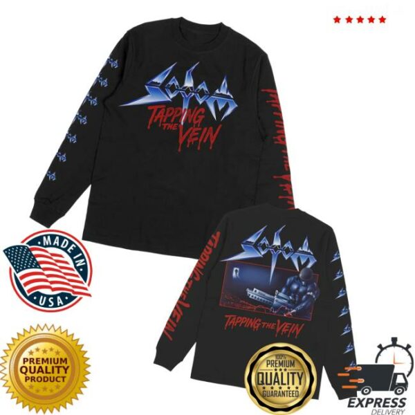 Sodom Band Merch Store Tapping The Vein Long Sleeve - Newest Fashion Trends