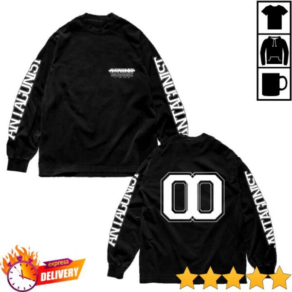 Playboi Carti Merch Store Antagonist 2.0 00 Black Long Sleeve - Newest ...