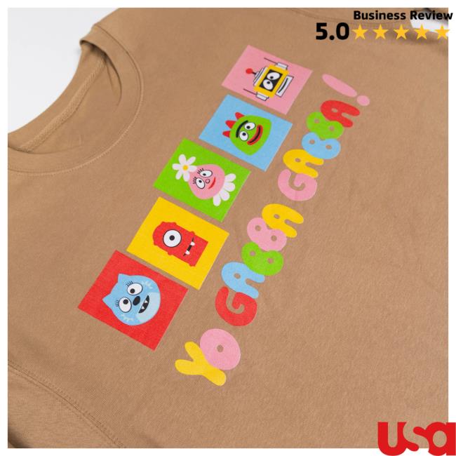 Yo Gabba Gabba Merch Store Adult Yo Gabba Gabba Bright Sweatshirt ...