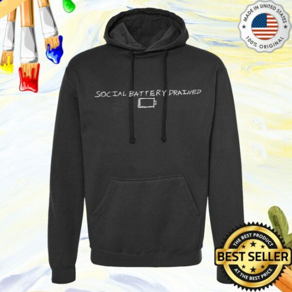 Jack Harris Official Store Merch Social Battery Drained Hoodie - Newest ...