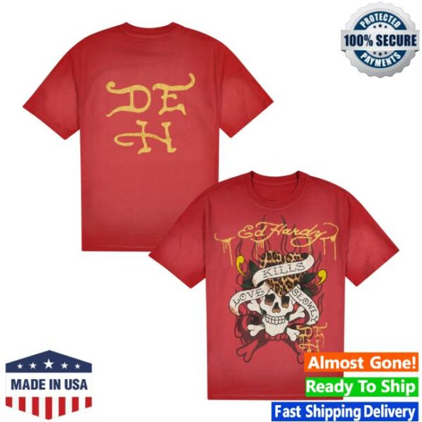 Ed Hardy Merch Store Lks Skull Boxy Tee - Newest Fashion Trends