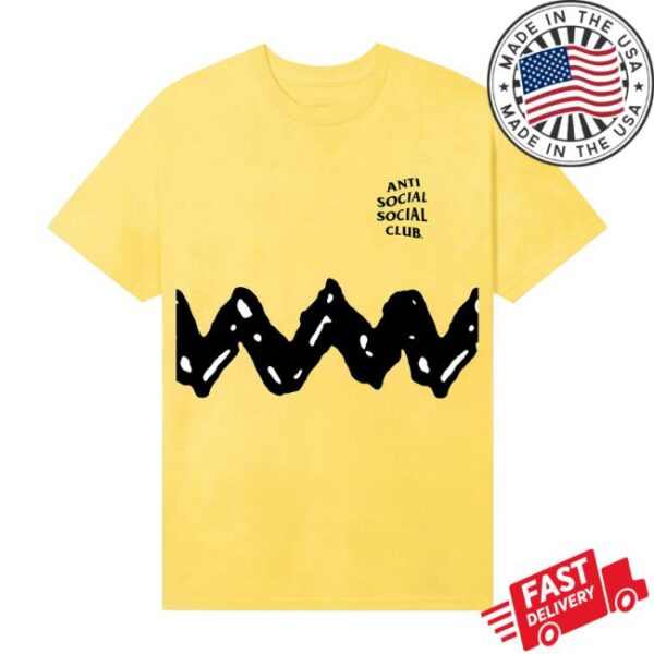 Antisocialsocialclub Merch Store Assc X Peanuts Zig Zag Tee - Newest ...