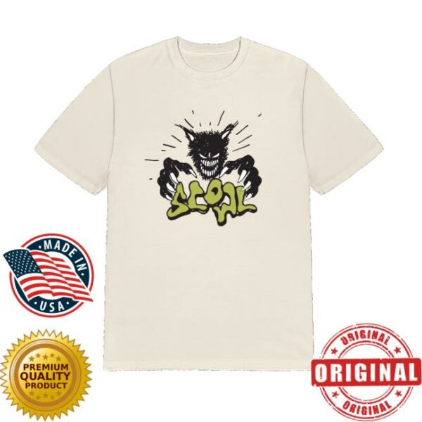 Scowl Merch Store Cartoon Wolf T-Shirt - Newest Fashion Trends