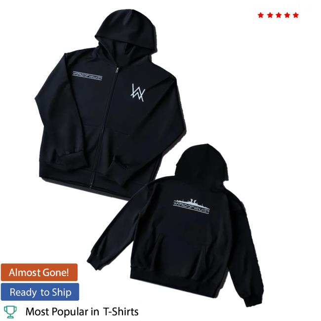 Alan Walker Merch Store World Of Walker Skyline Zip Hoodie - Newest ...