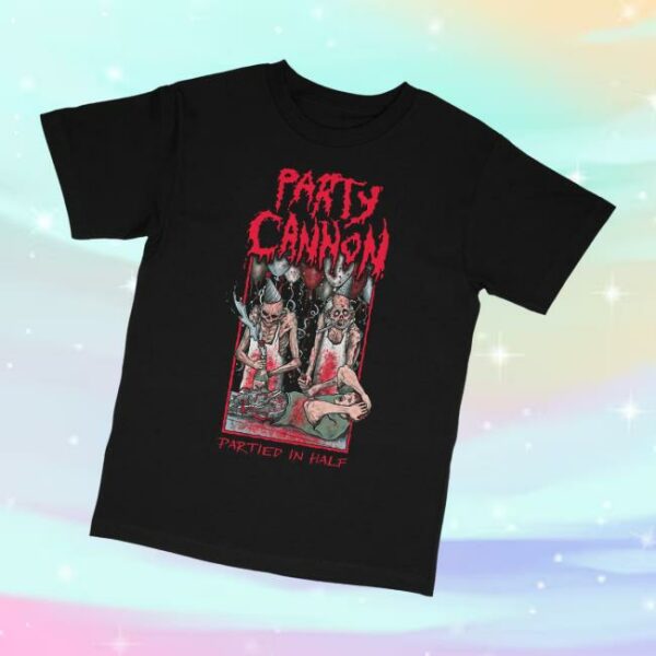 Party Cannon Merch Store Partied In Half Cannibal Tee - Newest Fashion ...