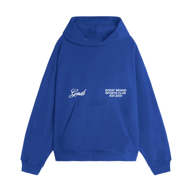 Gods Brand Store Merch Gods® Brand Sports Club Hoodie Blue - Newest ...
