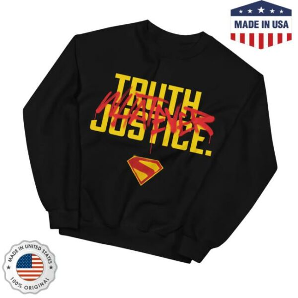 Dc Shop Merch Supergirl 2026 Movie Truth Justice Whatever Crewneck ...
