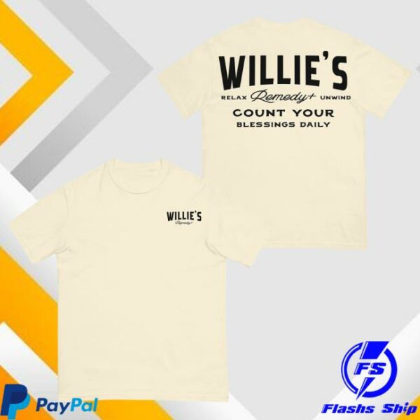 Willie's Remedy Merch Store Count Your Blessings Tee White - Newest ...