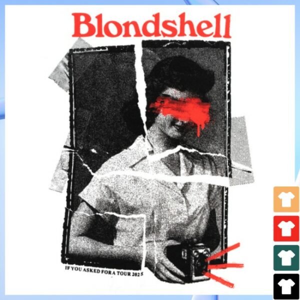Blondshell Merchtable Store Merch 2025 Tour Tee - Newest Fashion Trends