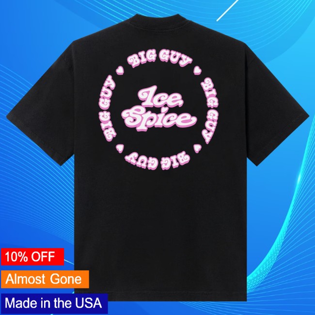 Ice Spice Music Store Merch Verdy X Ice Spice Big Guy Tee Black ...