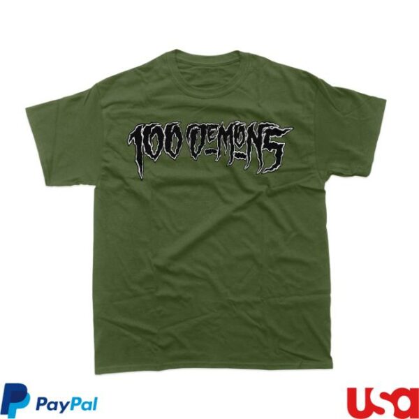 Closed Casket Activities Merch Store 100 Demons Logo T-Shirt - Newest ...
