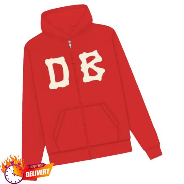Crepdog Crew Merch Store Deadbear Bone Zipper Red - Newest Fashion Trends