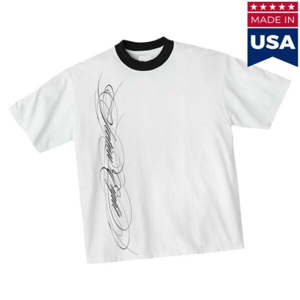 Section 8 Official Merch Store Cursive Ringer White Shirt - Newest ...