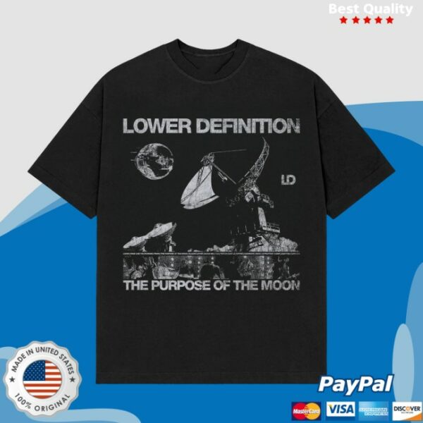 Low Definition Store Merch Satellite Black Tee - Newest Fashion Trends