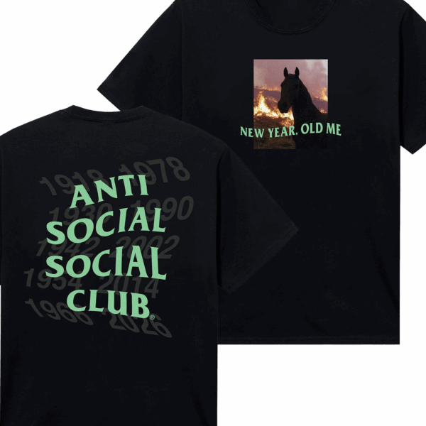 Anti Social Social Club Store Merch Assc 2026 Black Tee - Newest ...
