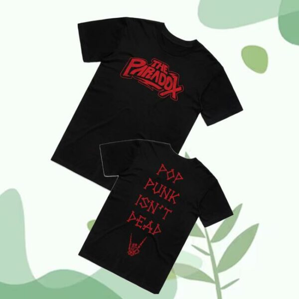 The Paradox Shop Store Merch Black Pop Punk Isn't Dead Tee - Newest ...