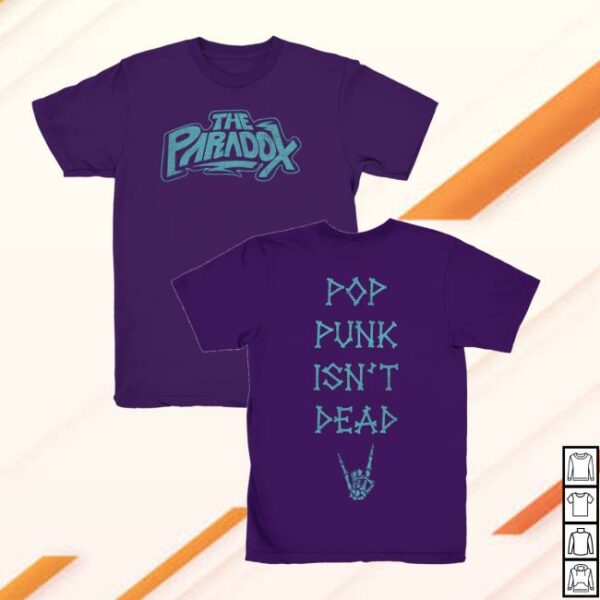 The Paradox Merch Store Merch Purple Pop Punk Isn't Dead Tee - Newest ...