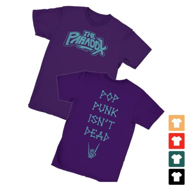 The Paradox Merch Store Merch Purple Pop Punk Isn't Dead Tee - Newest ...