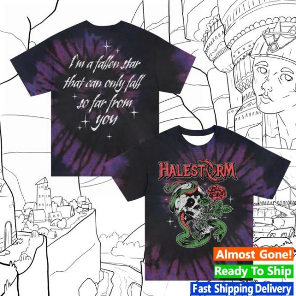 Halestorm Rocks Merch Store Fallen Star T-Shirt Nebula Dye - Newest ...