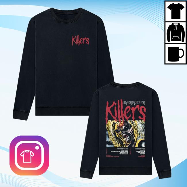 Iron Maiden Shop Merch Store Killers 45 Tracklist Vintage Sweatshirt ...