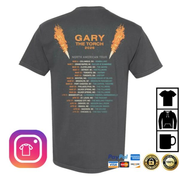 Stephen Wilson Jr. Store Merch Gary The Torch Tour Tee - Newest Fashion ...